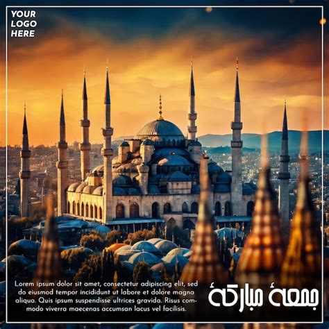 Premium Psd Jummah Mubarak Islamic Social Eid Ramadan Jumma Tul Wida