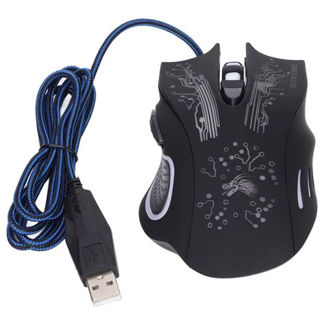 Wired Mouse 3000 Dpi 6 Programmable Buttons Multi Color Lighting