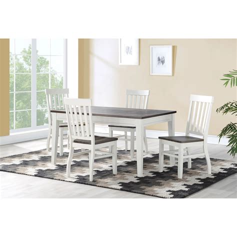 Kaitlyn 201465 Kaitlyn White 5 Pc Dining Set 7 Day Furniture