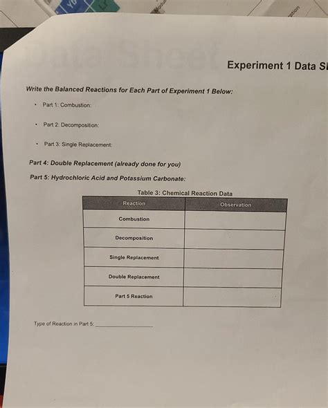 Write The Balanced Reactions For Each Part Of