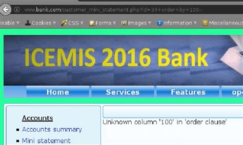Sql Error In Web Page Download Scientific Diagram