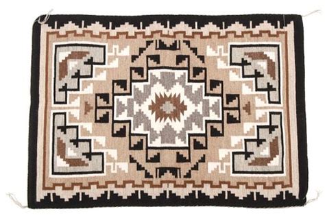 Navajo Two Grey Hills Rug By Isabel Yazzie Rare Sold At Auction On 15th