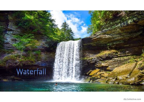 Nature Animal River Waterfall Pl English Esl Powerpoints