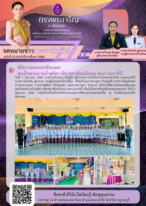 วันที่ 3 โรงเรียนบ้านหนองปลาไหล จังหวัดกาญจนบุรี Facebook