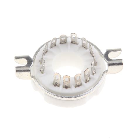 Tin Plated Ceramic 14 Pin Pcb Mounting Tube Socket Vicedeal