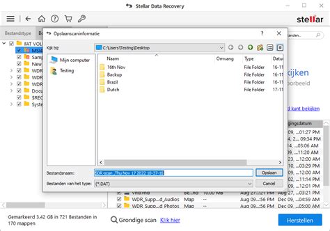 Stellar Data Recovery Windows Toolkit Nl Saving The Scan Information