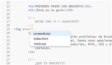 Editor Brackets Para Desarrollo Web Vozidea