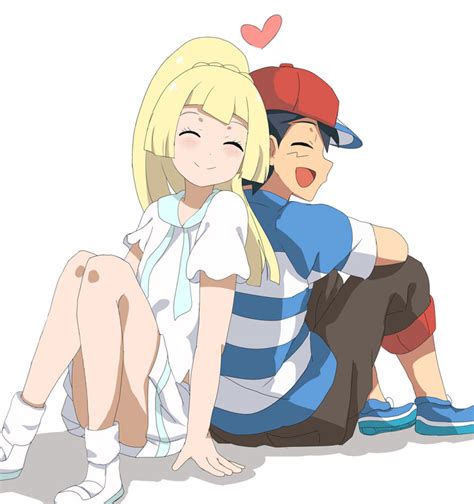 Lillie And Ash Ketchum Pokemon And More Drawn By Kuriyama Danbooru