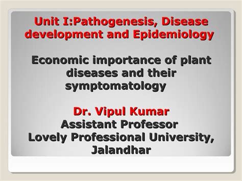 Lecture 1 By Dr Vipul Kumar Ppt