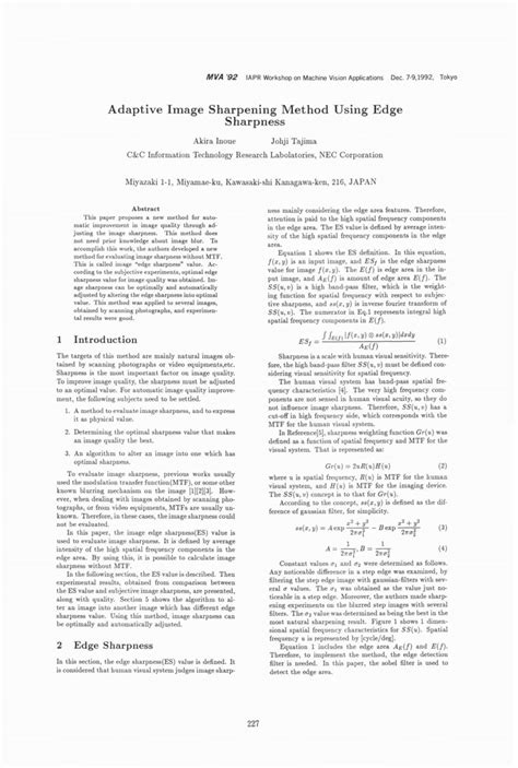 pdf adaptive image sharpening method using edge sharpness