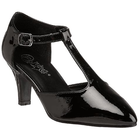 Black Shiny 8 Cm Divine 415w High Heel Pumps For Men