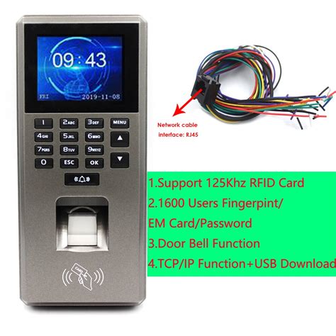 1600 User 125Khz RFID Fingerprint Access Control K Grandado