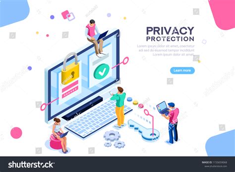 Ilustrasi Stok Infographic Banner Hero Protect Data Confidentiality 1155659068 Shutterstock
