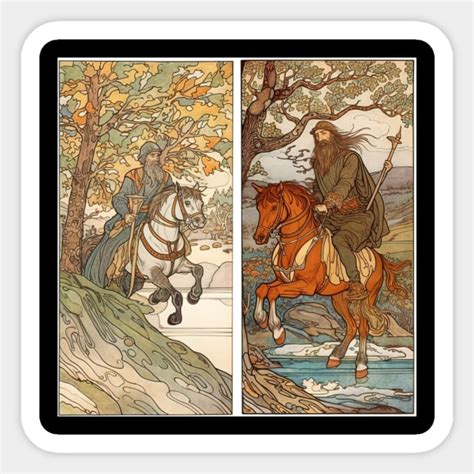 Bragi Norse Mythology Art Nouveau Sticker Teepublic