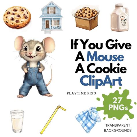 If You Give Mouse A Cookie Clipart Etsy