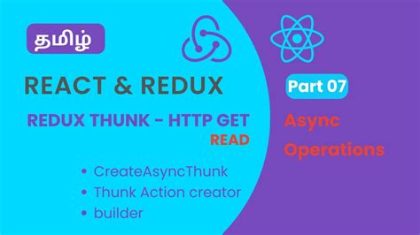GET Using Redux Thunk Tamil CRUD READ Operation Redux Thunk In Redux Toolkit Tamil