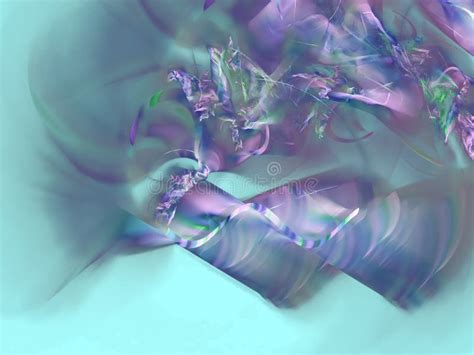 Digital Abstract Surreal Vibrant Fractal Power Texture Design Chaos