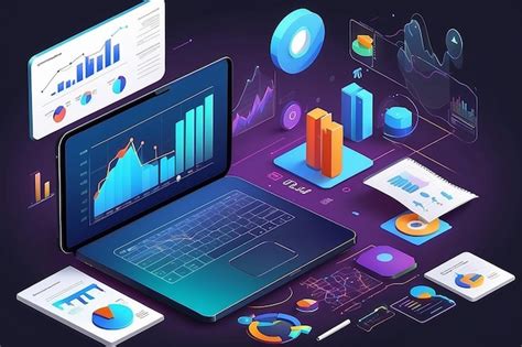 Premium Photo Setup Analytics Concept Illustration