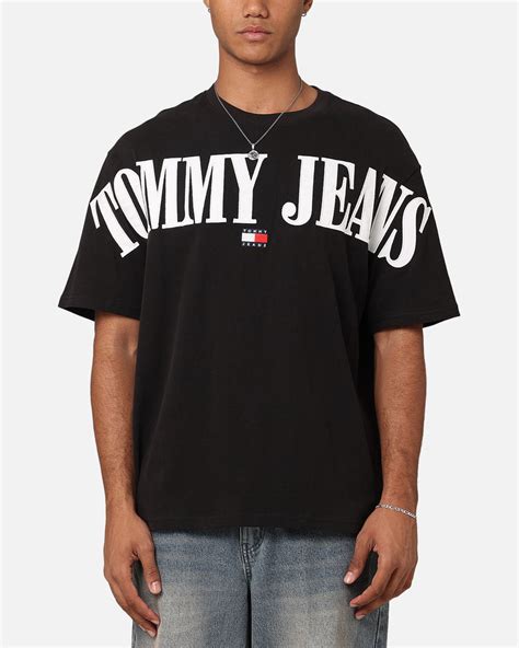 Tommy Jeans Tjm Ovz Badge Tj T Shirt Black Culture Kings