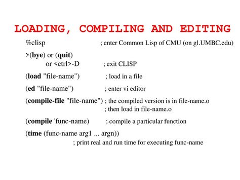 First Lecture On Introductory Lisp Ppt Download