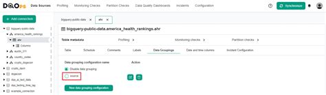 Set Up Data Grouping