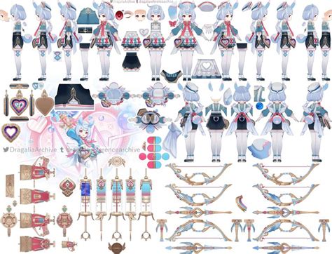 X 上的 Archive：“model References For Sigewinne Noelle Gaming Rosaria