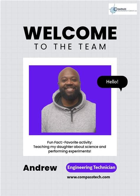 Newteammember Materialtesting Compasstech Welcome Compass