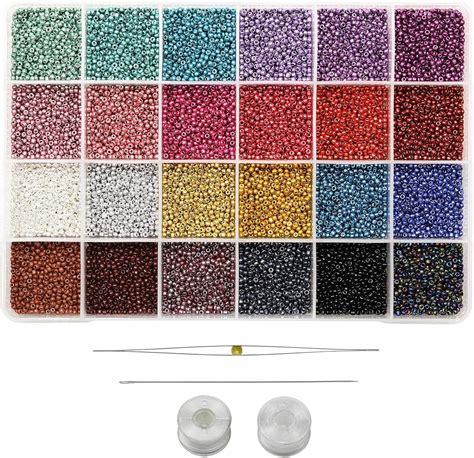 Bala Fillic 11 0 Perlen zum Auffädeln Rocailles Perlen 24 Farben 14400