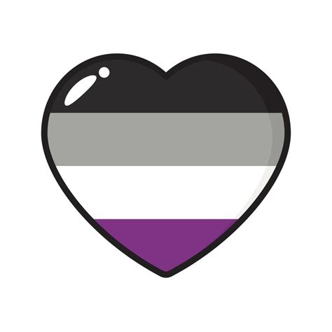 Black Gray White And Purple Colored Heart Icon As The Colors Of The