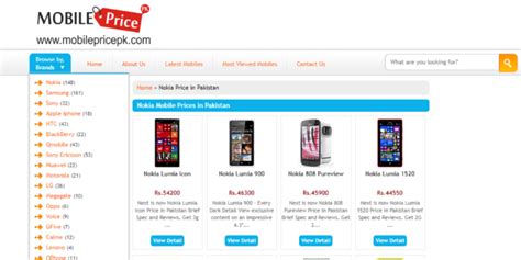 Mobile Phones Price And Specifications Website Script Like Gsm Arena