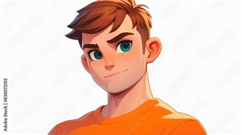 Dynamic Cartoon Illustration Of An Assertive Boy Perfect For Web Design
