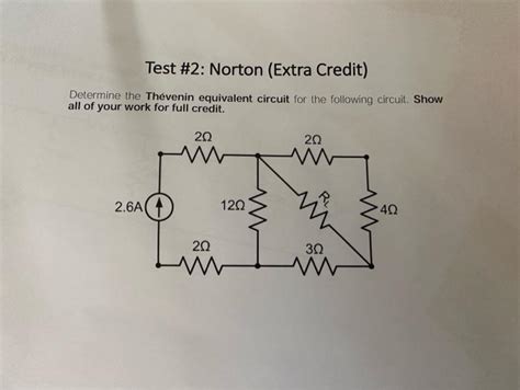 Solved Determine The Thevenin Equivalent Circuit For The