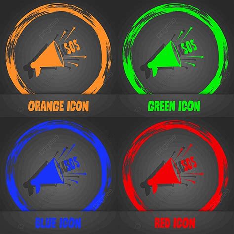 Moderno Icono De Altavoz Web Sos En Formato Vectorial De Dise O