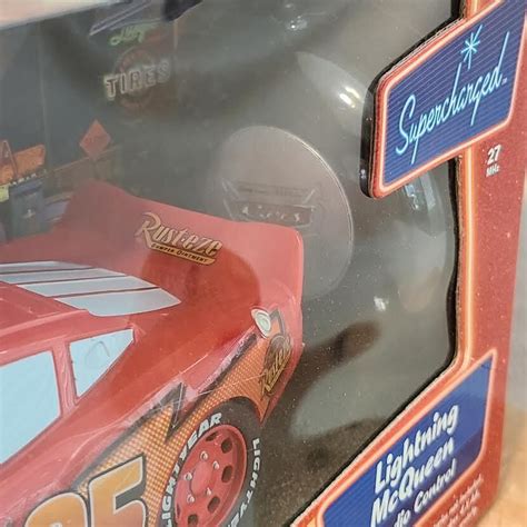 Disney Pixar Cars Lightning Mcqueen Rc Remote Radio Control Car Tyco