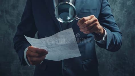 The Magnifying Glass And Document Ai Generated Stock Image Image Of Investigation Legal