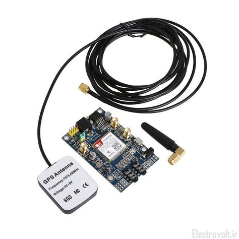 برد صنعتی و کاربردی Sim808 Evb V32 دارای آنتن اکتیو Gps و Gsm الکترو ولت