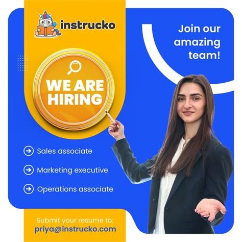 Instrucko On Linkedin Nowhiring Careeropportunity Jobopening