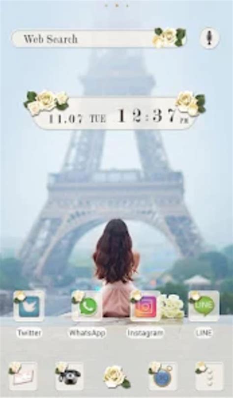 Android Için Paris Girl Theme İndir