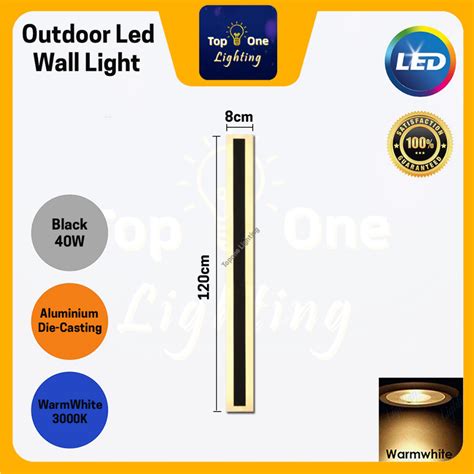 Ip Outdoor Waterproof Led Wall Light Line Wall Lamp Garden Shop Living Room Villa Door Bedroom