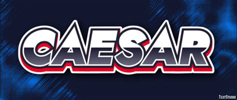 Caesar Text Effect And Logo Design Name