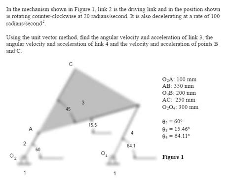 In The Mechanism Shown In Figure Link Is The Chegg