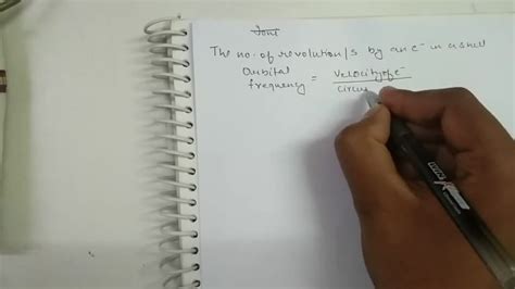 Of Degenerate Orbitals In This Orbit Are5 The Number Of Revolutionssec