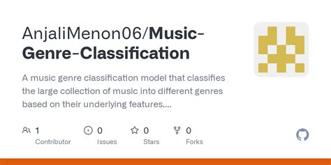 Github Anjalimenon06 Music Genre Classification A Music Genre Classification Model That