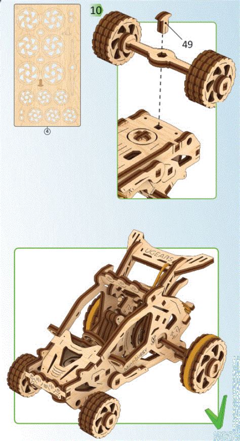Ugears Desert Buggy Updated Mini Buggy Instruction Manual