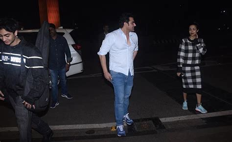 Pics Malaika Arora Hugs Ex Husband Arbaaz Khan After Seeing Off Son