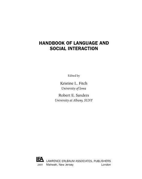 Pdf Conversation Analysis