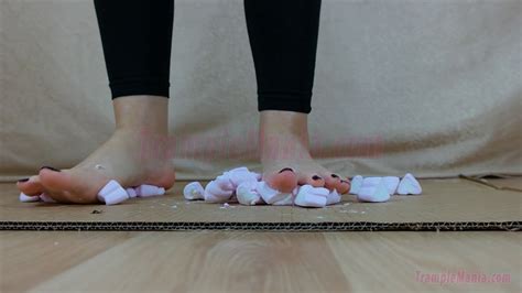 Rachels Barefoot Marshmallow Crushing Video Want Feet Foot Fetish
