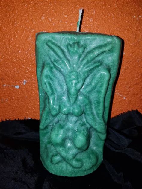 Baphomet Sabbatic Goat Ritual Candle Black Magic Witchcraft Etsy