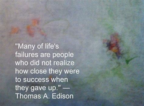 Tom Edison On Sticking With It Never Give Up Never Never Give Up