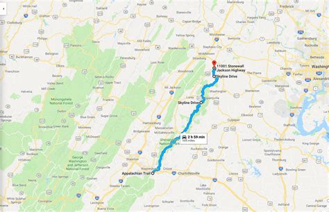 Skyline Drive Map
